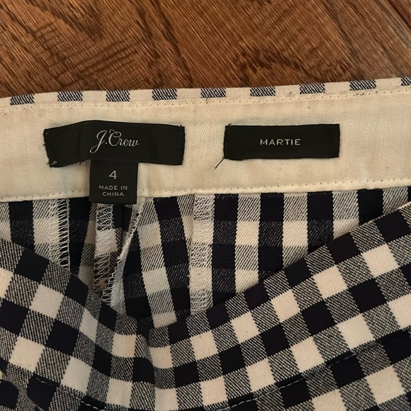 J. Crew | Pants & Jumpsuits | J Crew Black White Checkered Capris ...